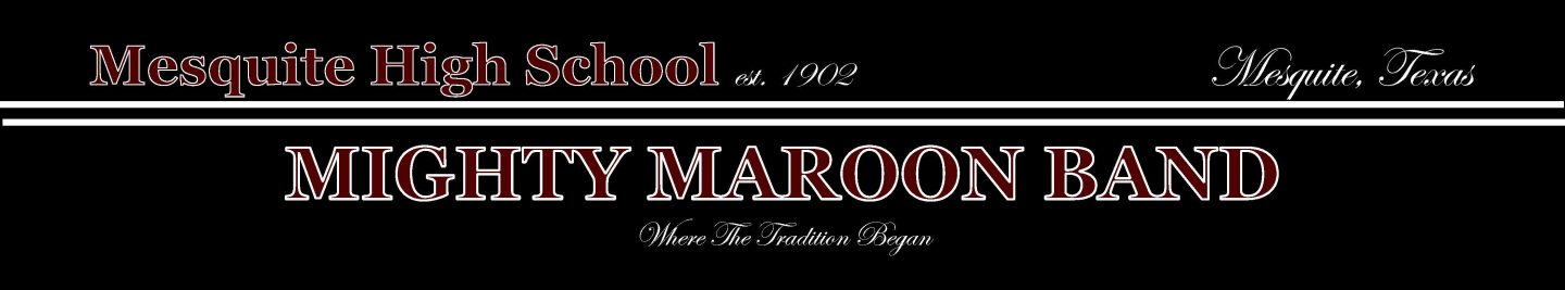 MMB Calendar – Mesquite Mighty Maroon Band
